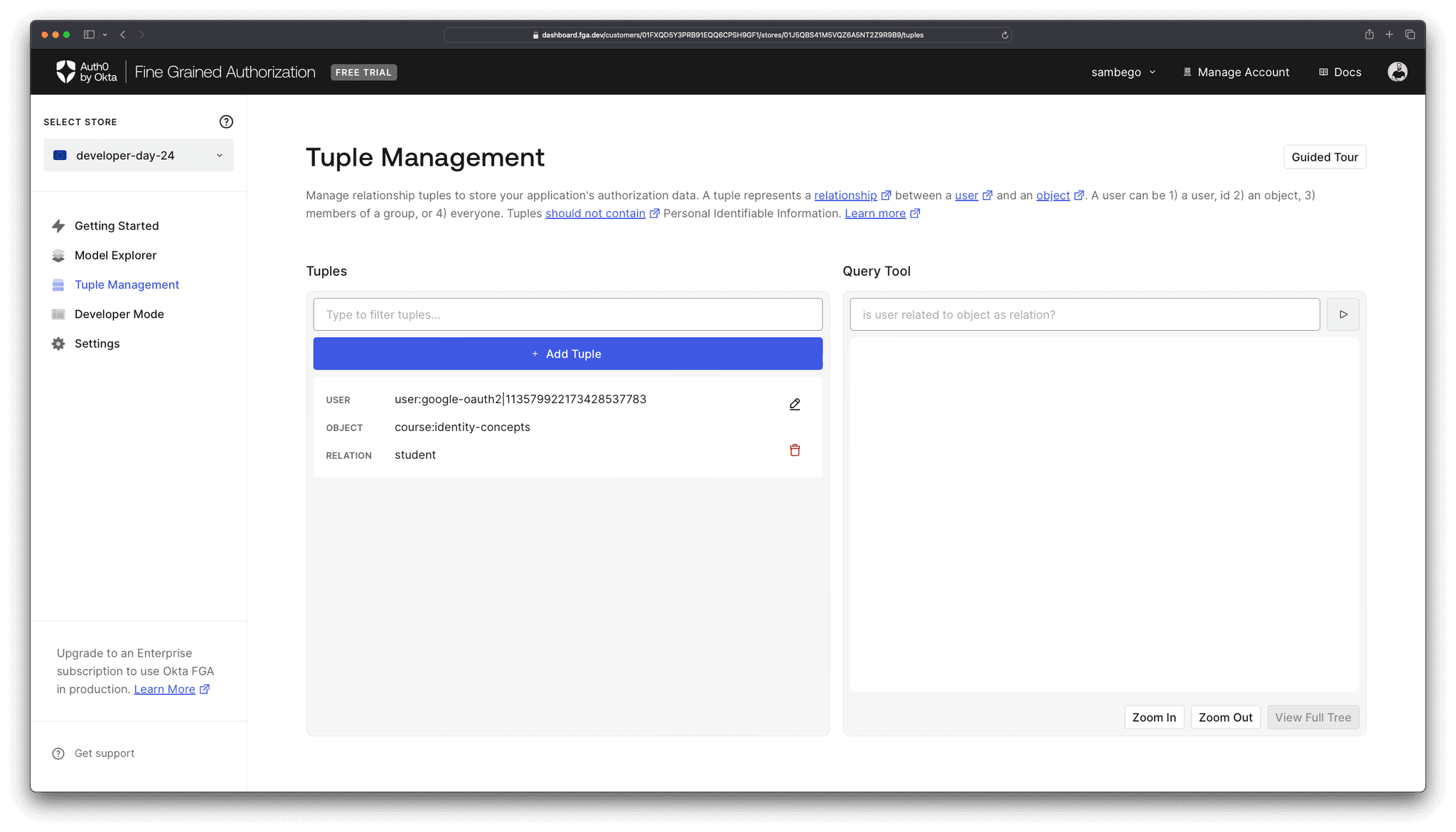 Secure Access to Content Using Fine-Grained Permissions with FGA