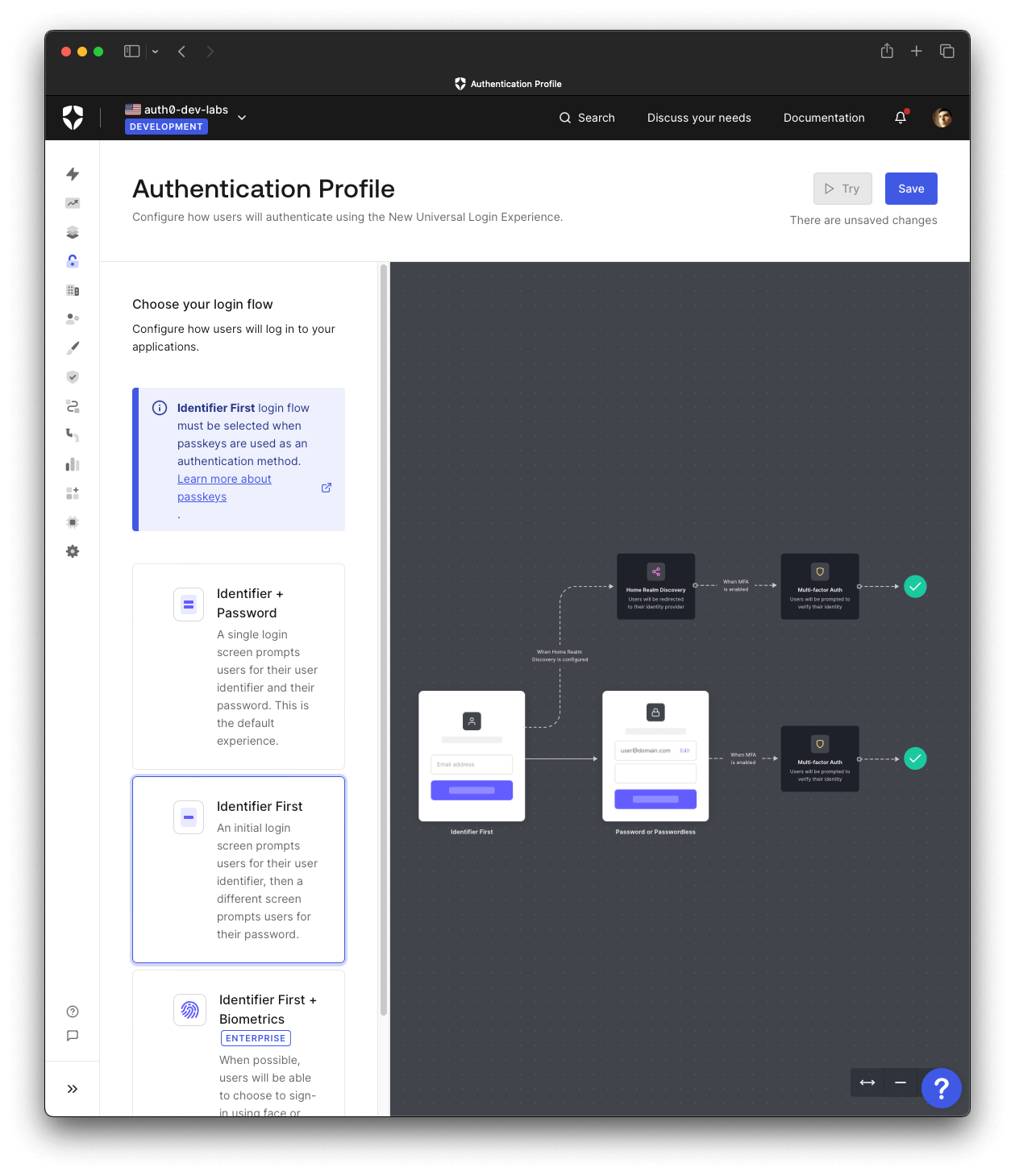 Authentication with Passkeys