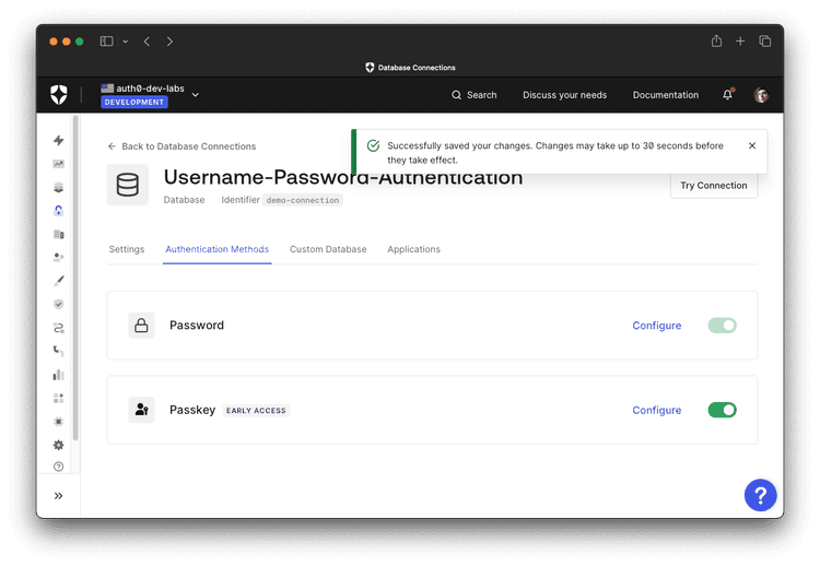 Authentication with Passkeys