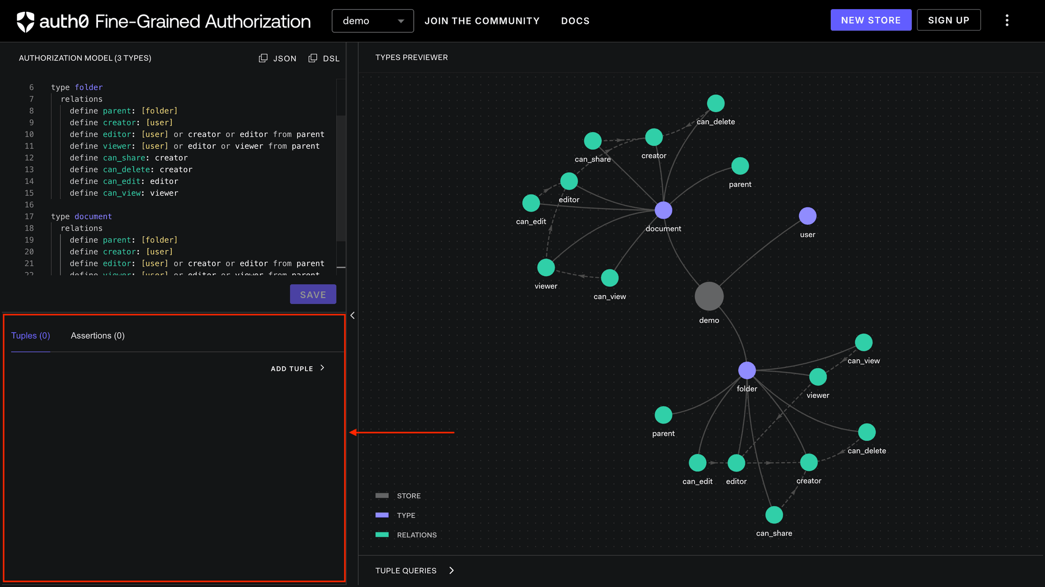 Define An FGA Authorization Model