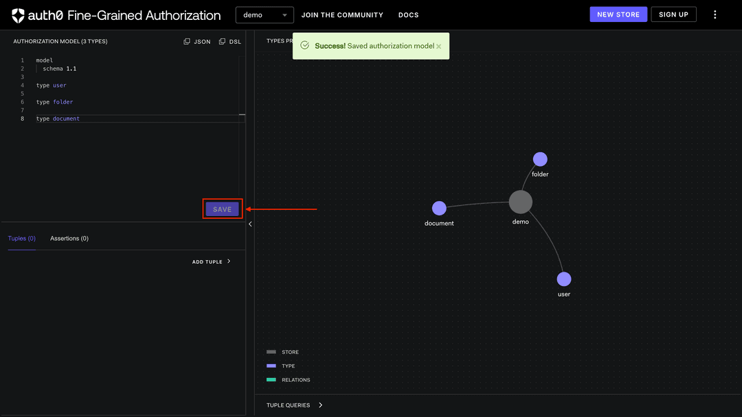 Define An FGA Authorization Model