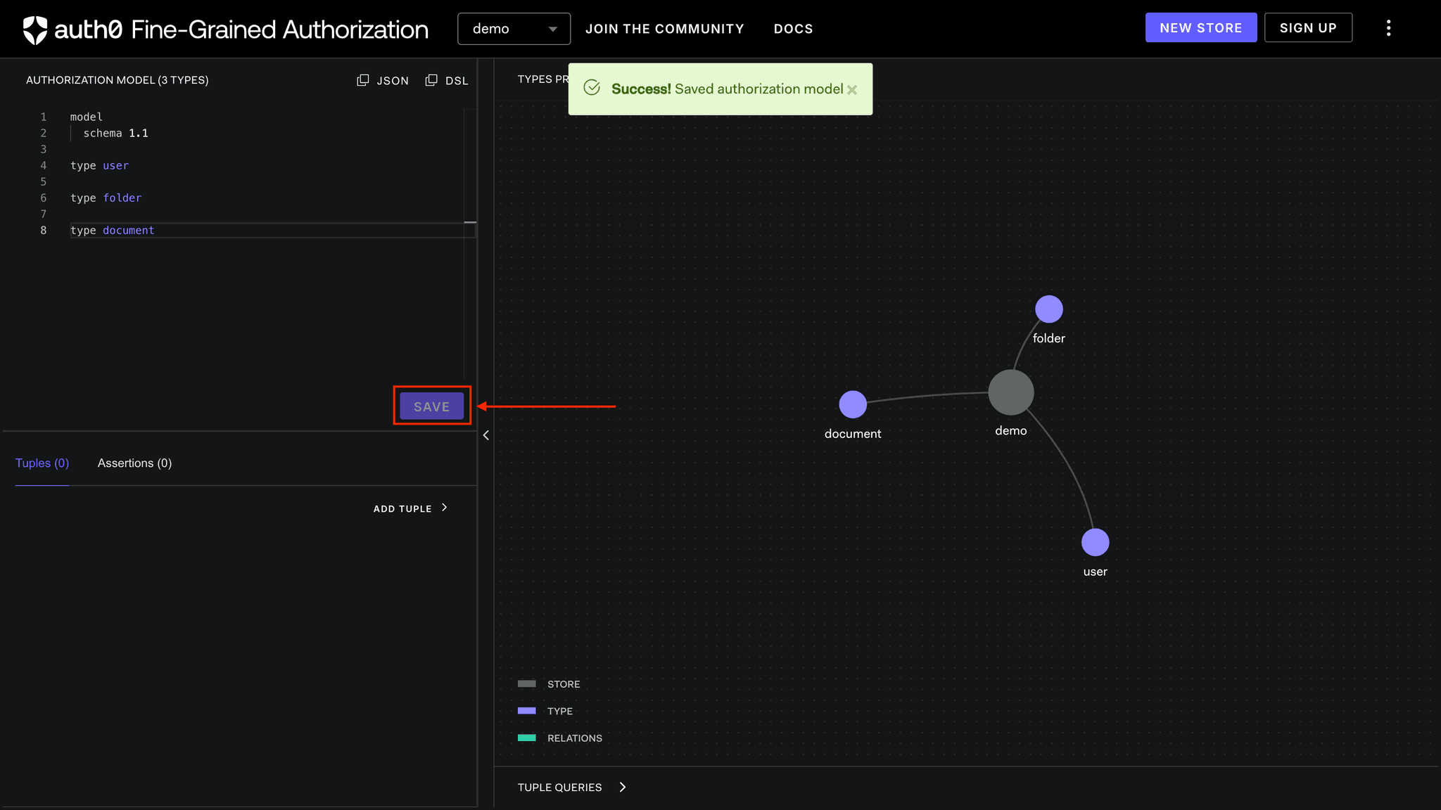 Define An FGA Authorization Model