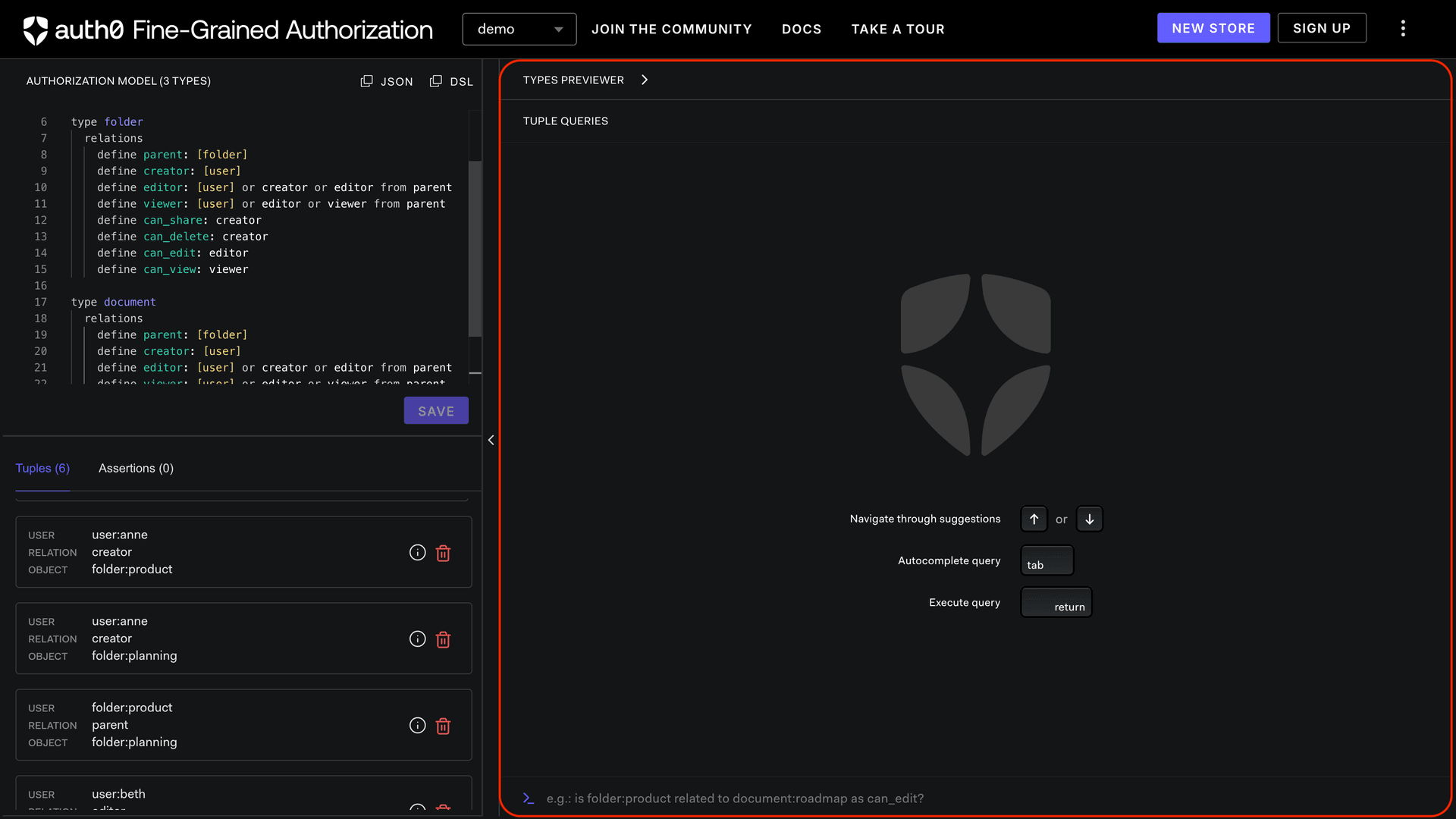 Define An FGA Authorization Model